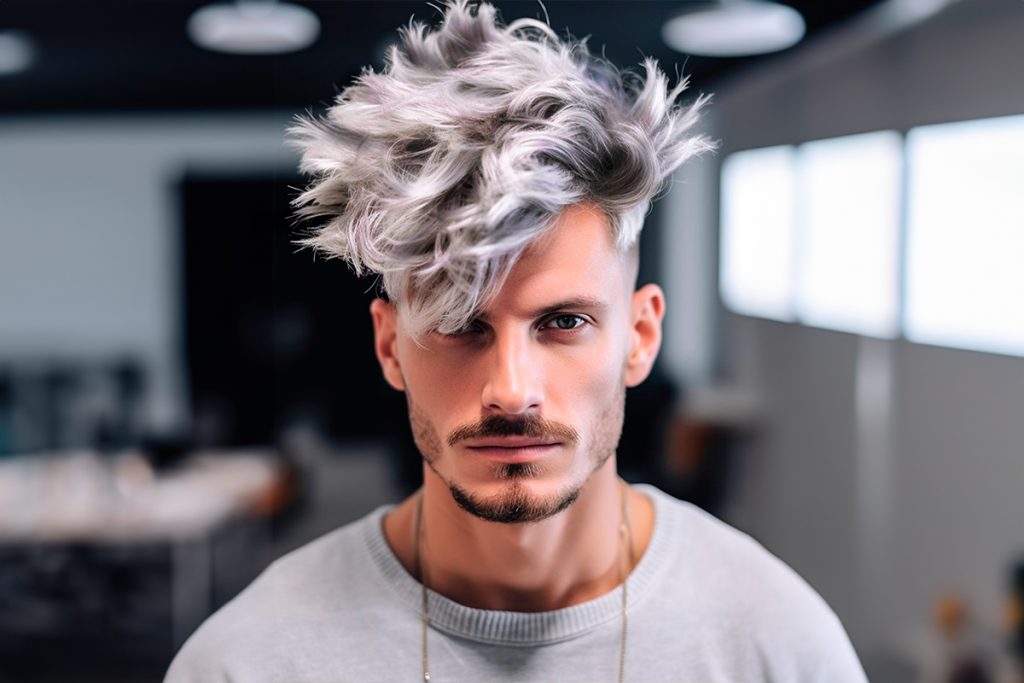La nueva tendencia para hombres son las mechas blancas